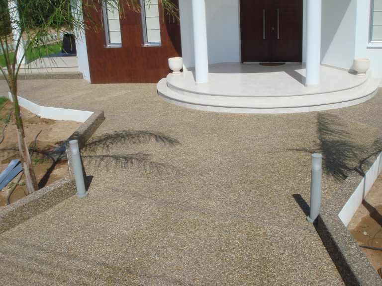 Pebble Floor | Stamped Concrete Cyprus